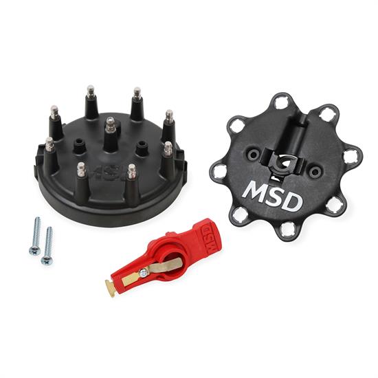 MSD 84823 Distributor Cap/Rotor Kit, MSD/Ford V8 TFI, Black