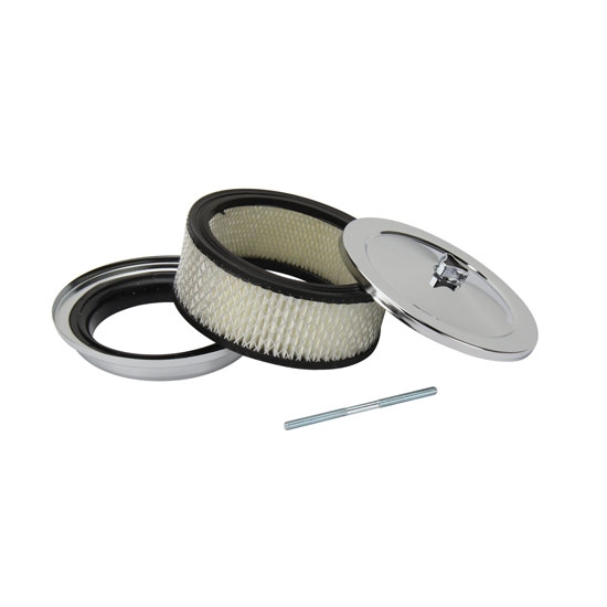 6-3/8 Inch Chrome Air Cleaner, 4 Barrel Carb, 5-1/8 Inch Neck