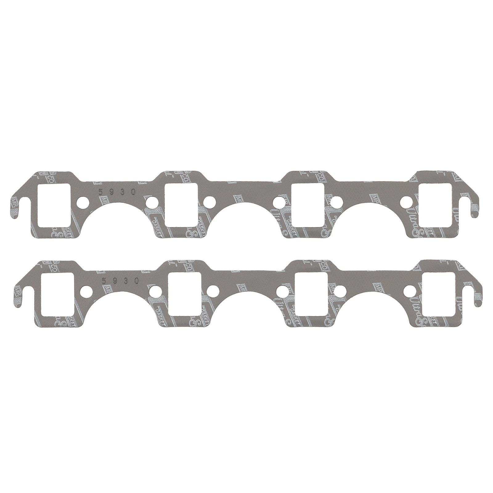 Mr Gasket 5930 Exhaust Gaskets, Small Block Ford, 1.12 x 1.48 Inch