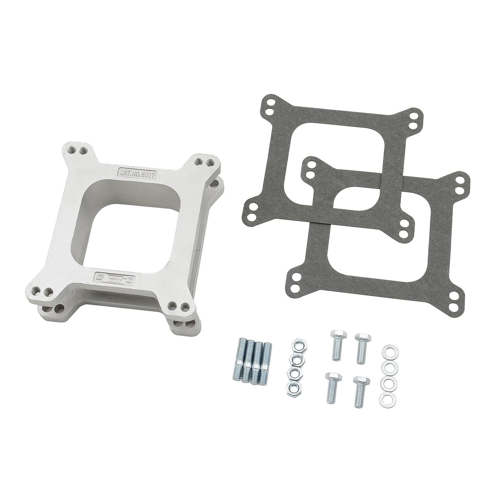 Mr Gasket 6007 Carburetor Spacer Kit, 2 Inch Open Center