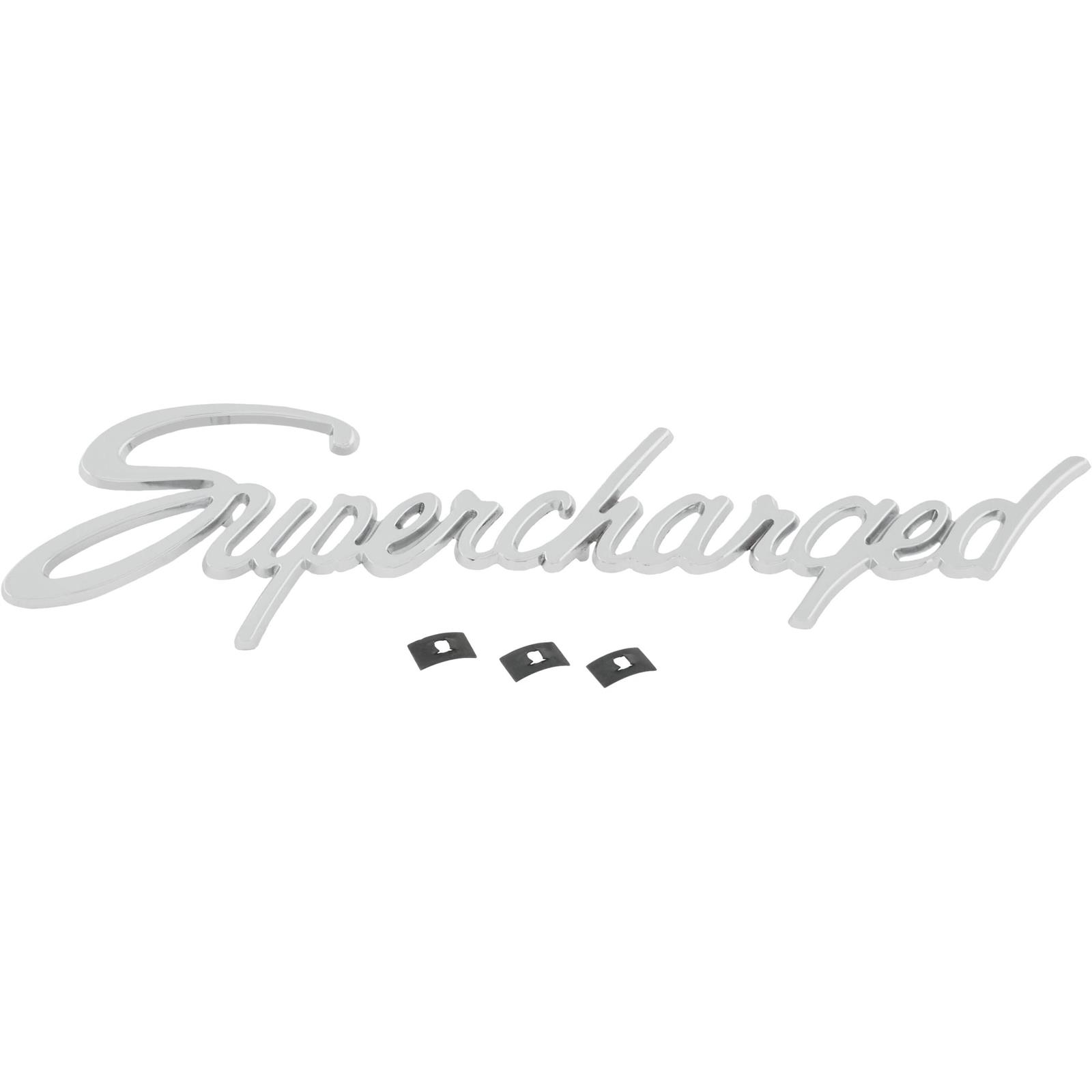Supercharged Script Emblem