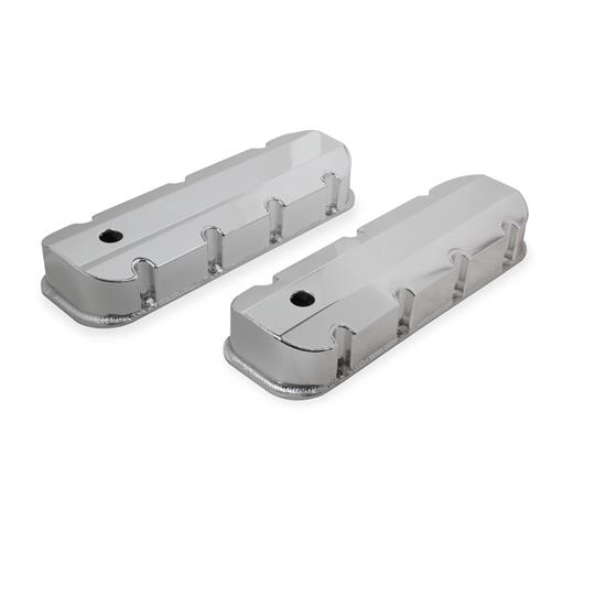 Mr Gasket 6822G Fabricated Aluminum Valve Covers w/Baffle, 1965-00 BBC