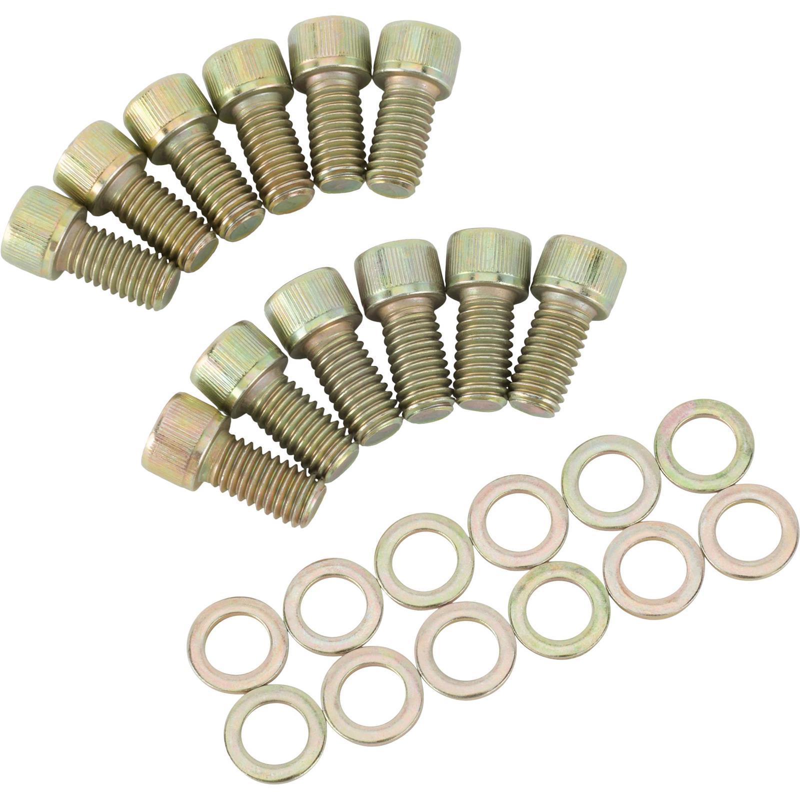 Speedway Allen Head Header Bolts, 3/8-16 x 3/4 Inch, Set/12
