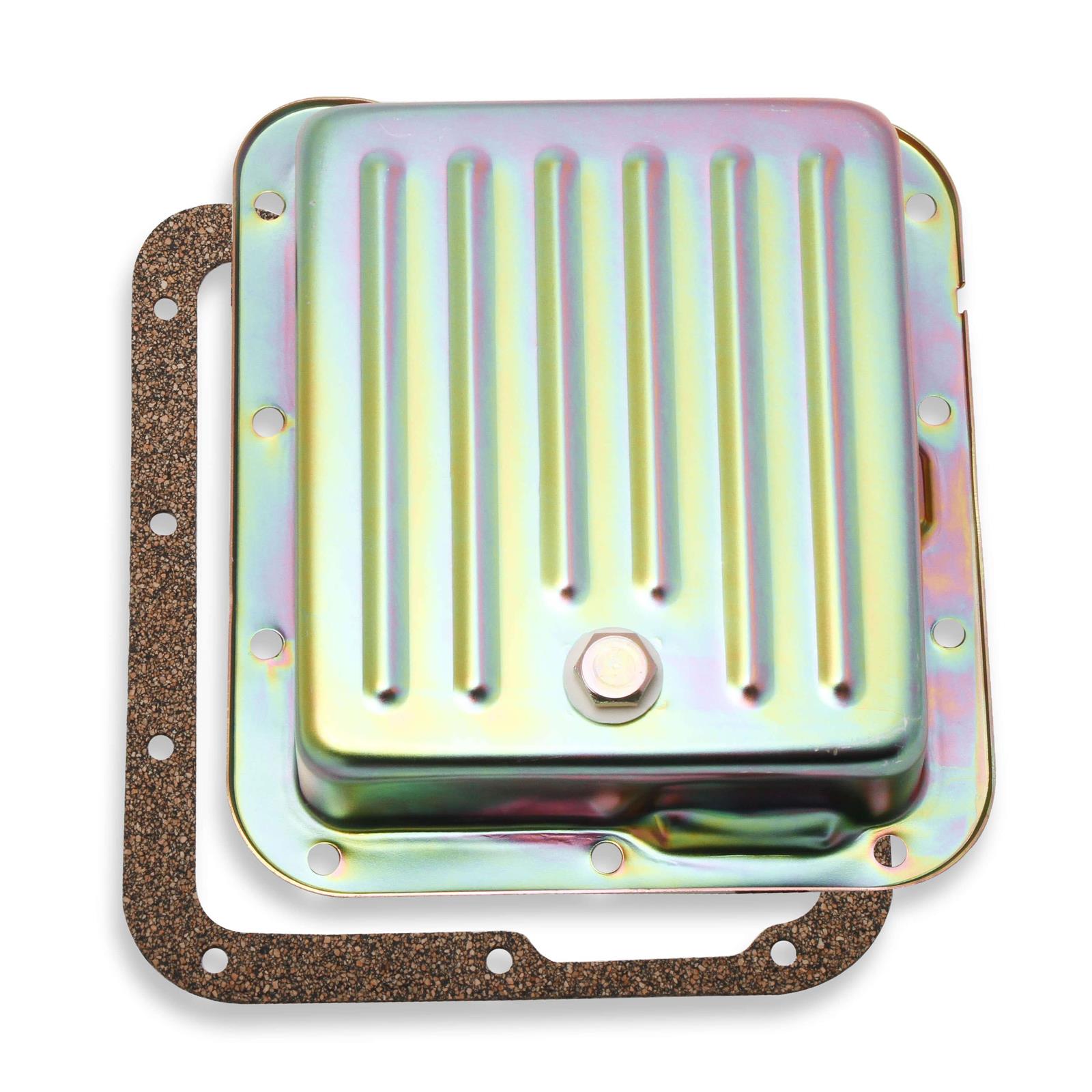 Mr Gasket 9755ZMRG Transmission Oil Pan, Case-Filled C4, Zinc