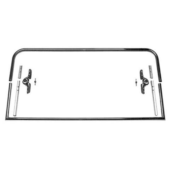Two-Piece Round Top Model T Roadster Windshield Frame, 40-1/2 In Wide