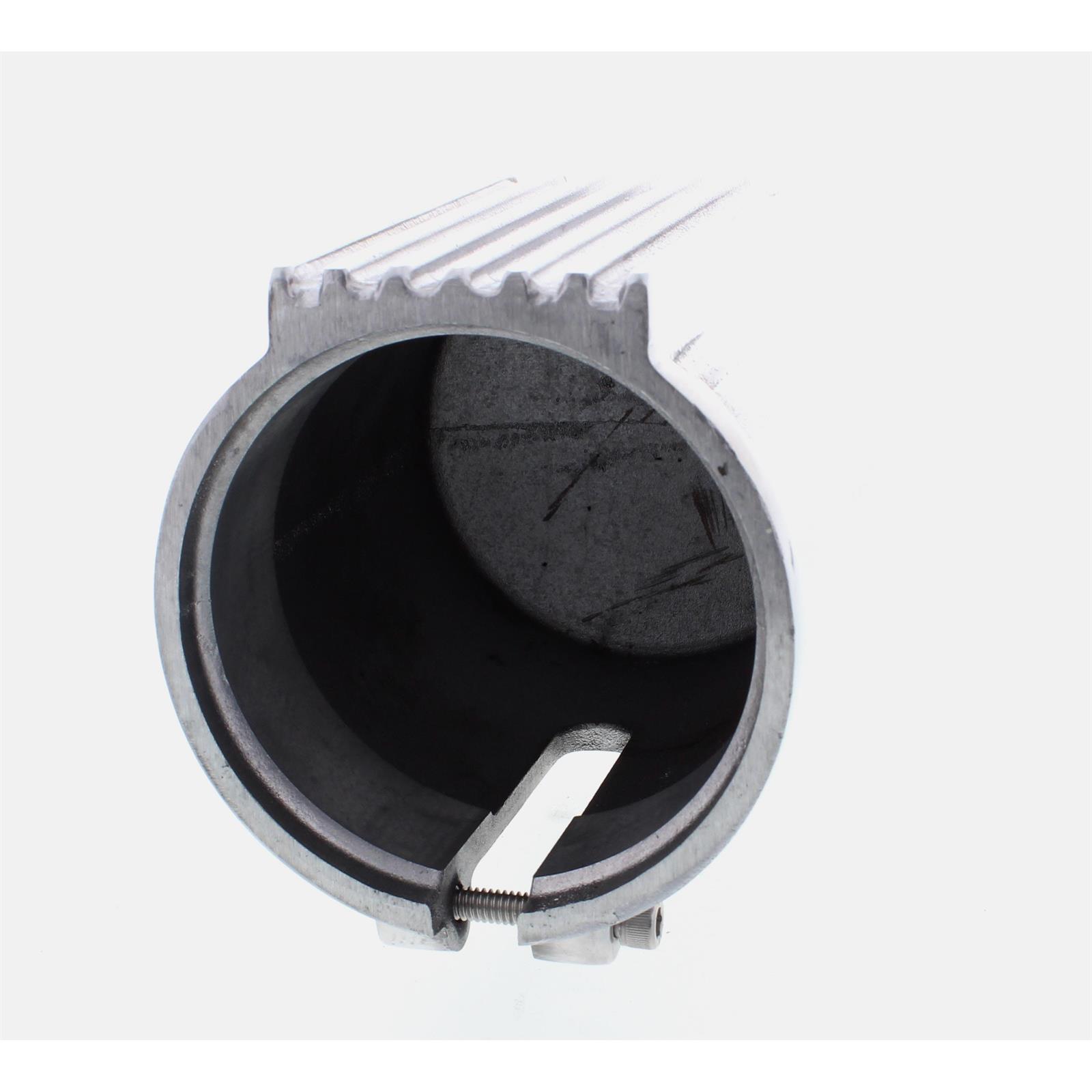 Offenhauser Finned Oil Filter Cover, Polished Aluminum