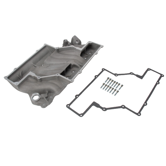 Offenhauser 5893 Low Profile Dual Ram Intake Manifold Bases, SBC