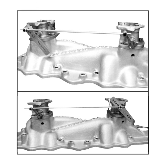 Speedway Motors 3-Carb Tri-power Progressive Throttle Linkage Kit ...