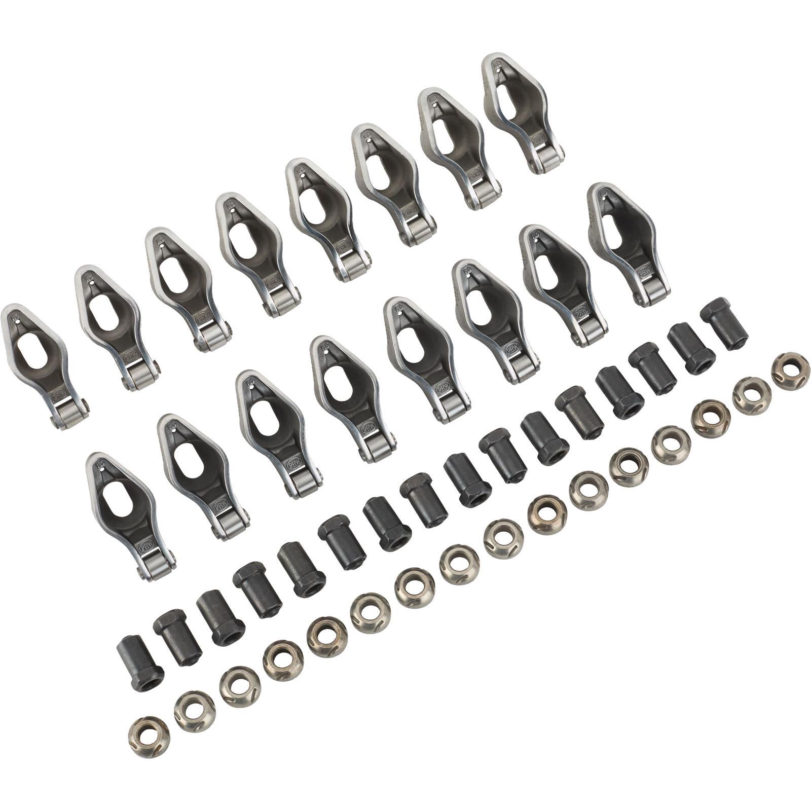 SBC Sportsman Steel Roller Tip Rockers Split Ratio, 3/8 Stud