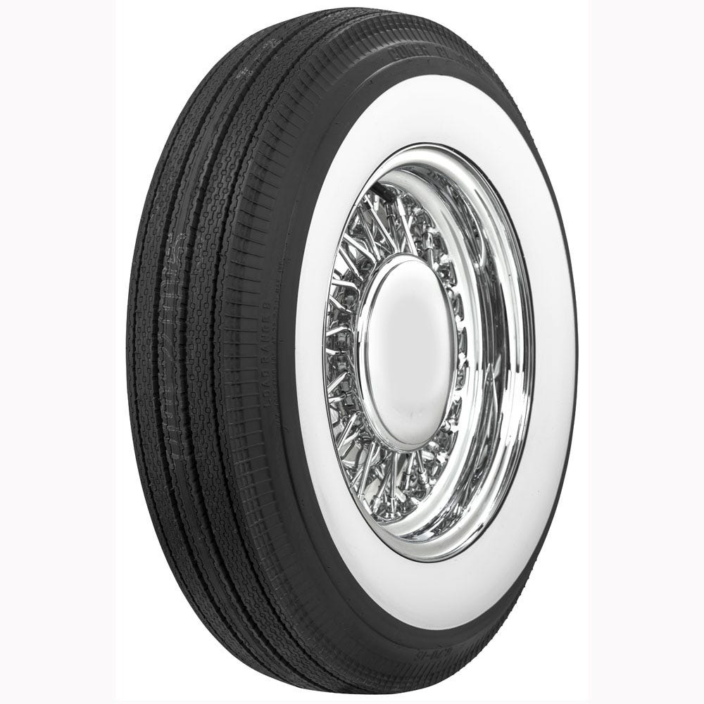 Coker Tire 57700 Coker Classic, 2-3/4 Inch Whitewall, 670-15