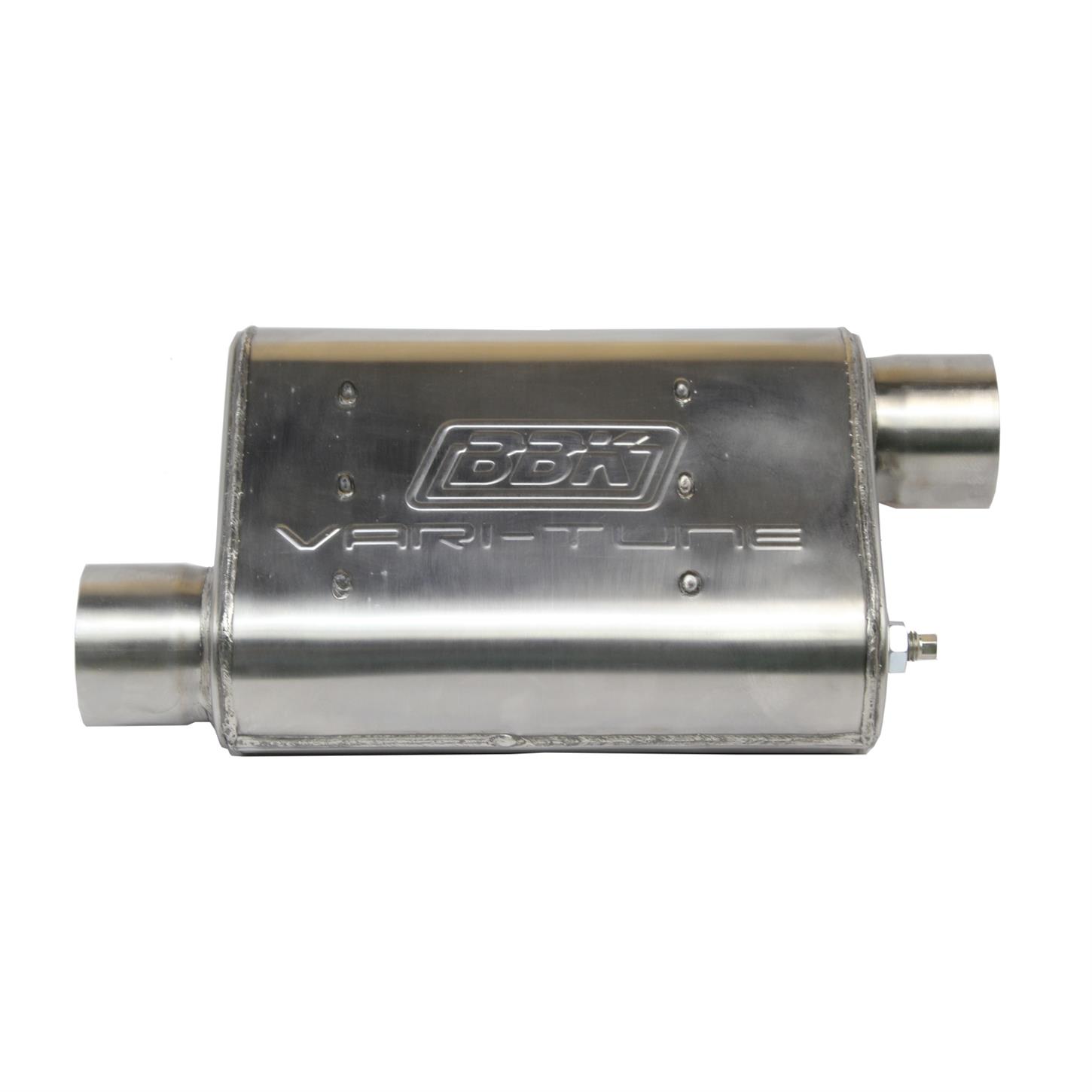 BBK 31025 Varitune Adjustable Muffler Double Offset, Stainless