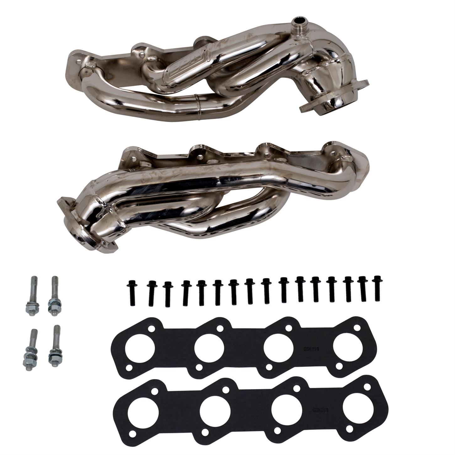BBK 3518 Shorty Headers, Chrome, 1999-2003 Ford F150,