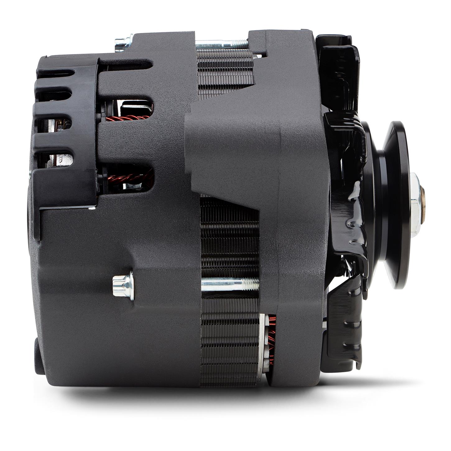 Proform 66430.16BK CS130 Alternator, 160 AMP Black Crinkle 1-Wire