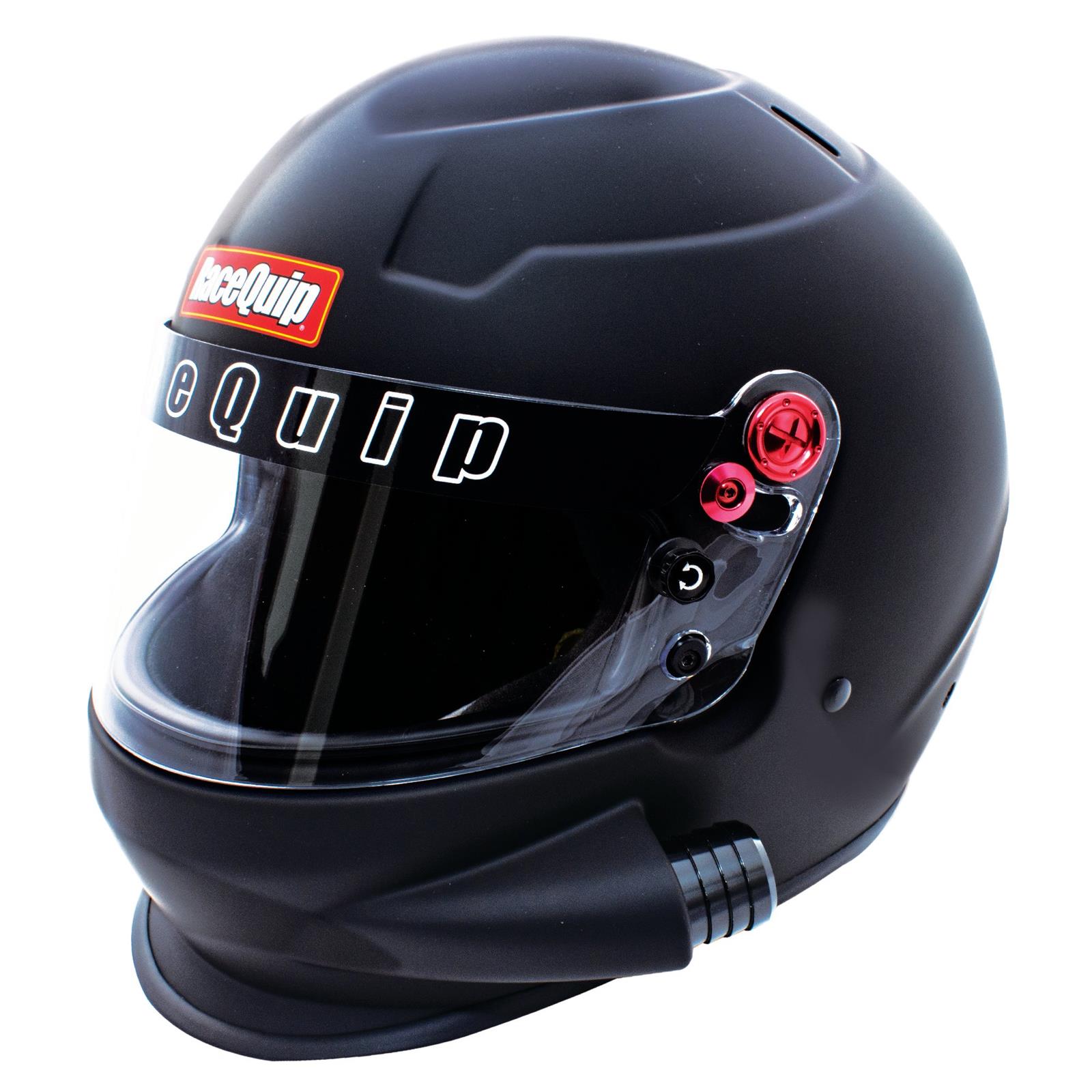 RaceQuip PRO20 Side Air Full Face Helmet, Flat Black/White