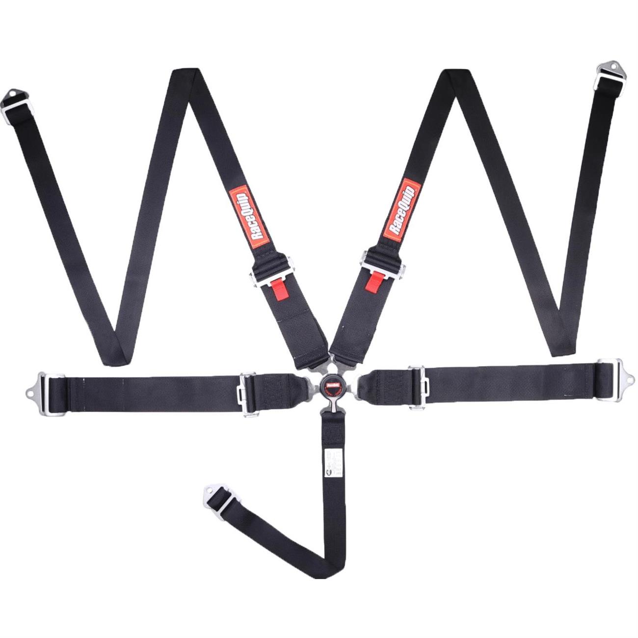 RaceQuip 745005RQP Camlock 5 Point Racing Harness, Pull-Down, Blk