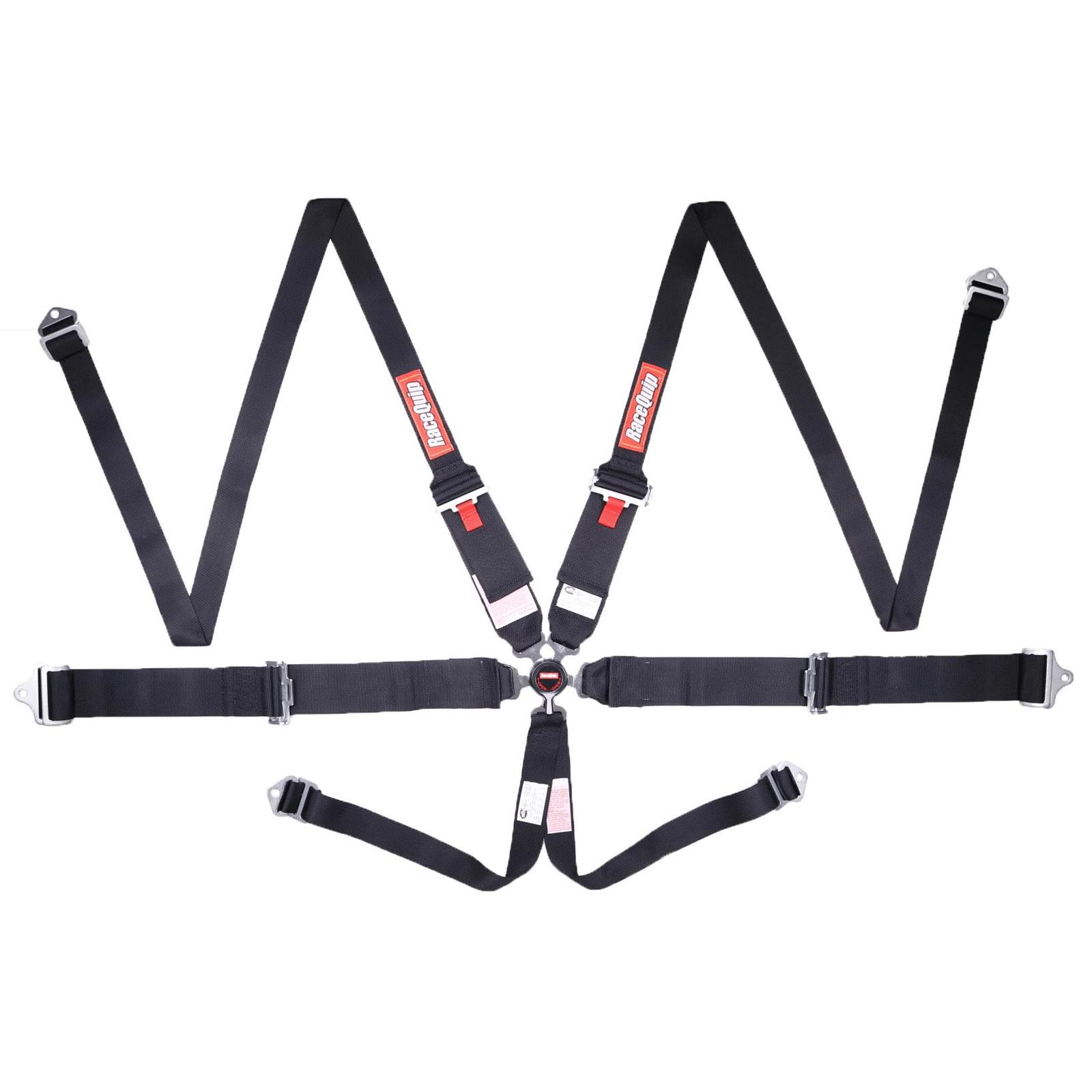 RaceQuip 747007RQP Camlock 6 Point Racing Harness, HANS, Pull-Up