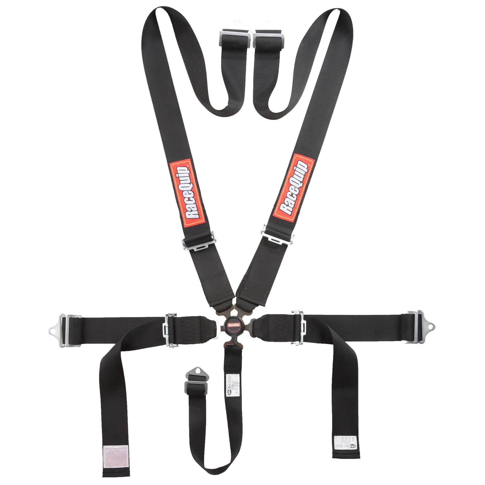 RaceQuip Camlock 5 Point Racing Harness, Pull-Down Lap Belts