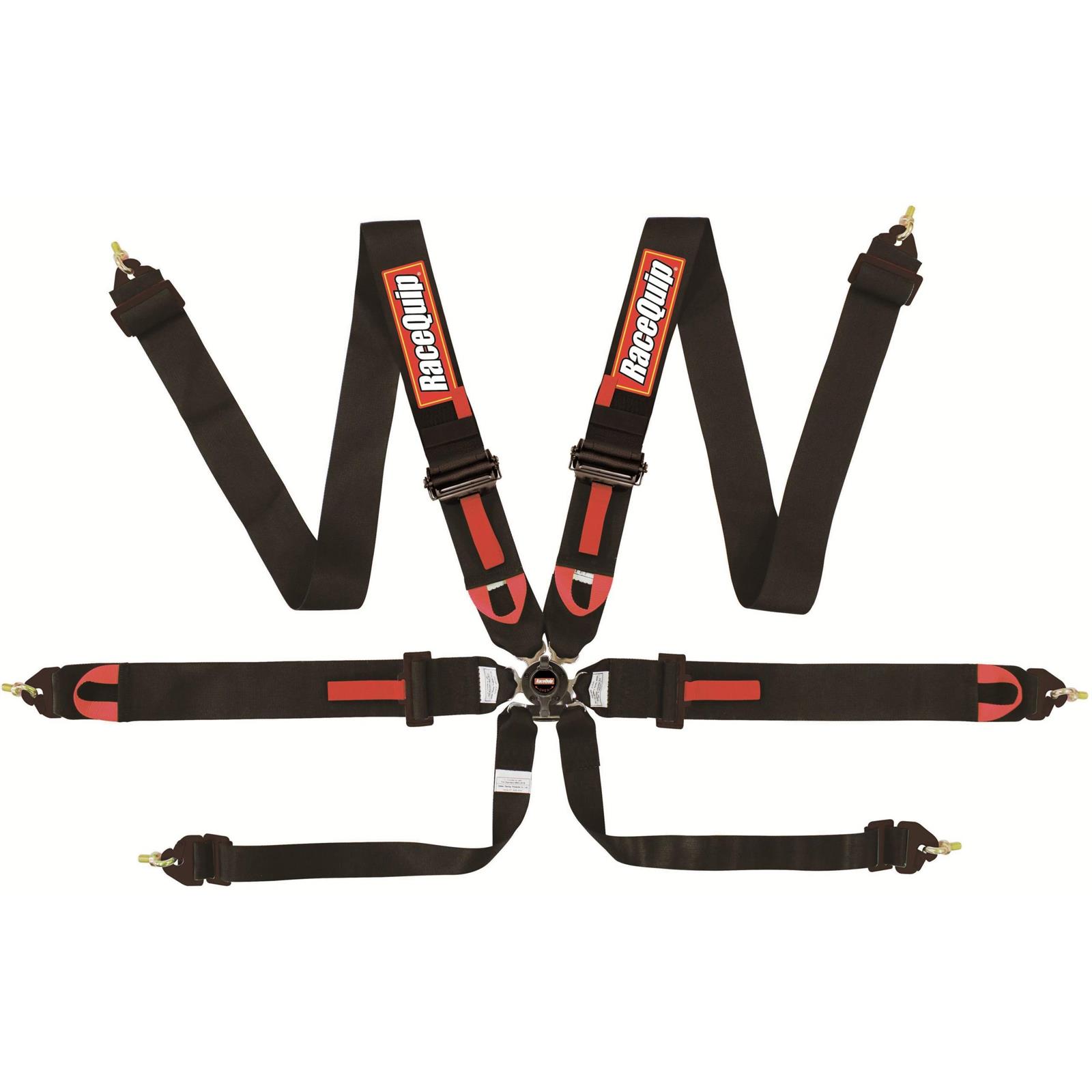 RaceQuip 851001RQP Camlock 6 Point Harness, FIA, Pull-Down, 3 In
