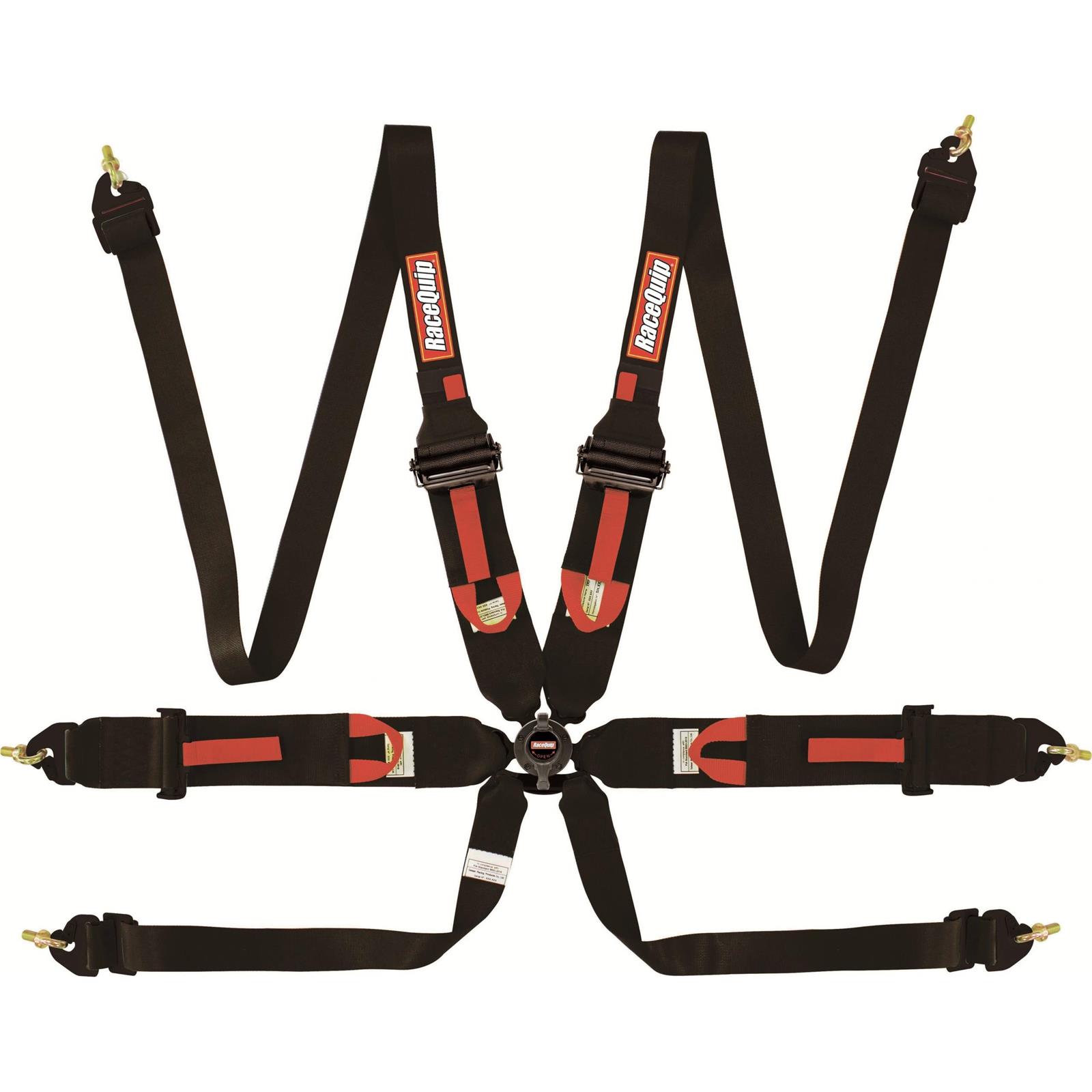 RaceQuip 854004RQP Camlock 6 Point Harness, FIA, Pull-Up HANS/FHR