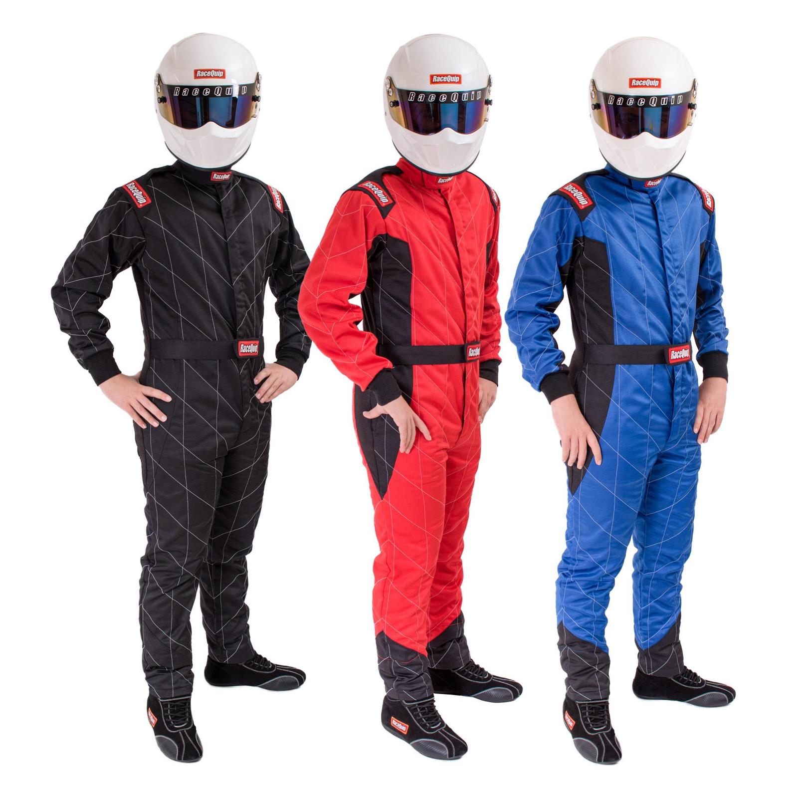 RaceQuip 9160 Series One Piece Chevron-5 Racing Fire Suit, SFI 5