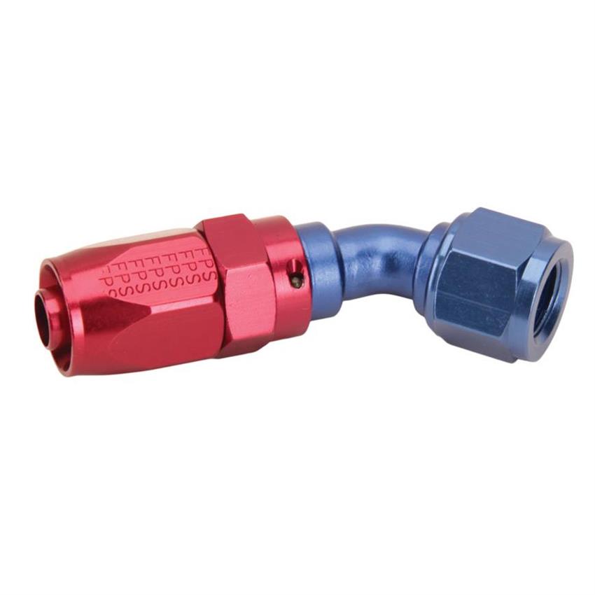 Fragola 224505 45 Degree Adapter Hose End Fitting, -8 AN to -6 AN