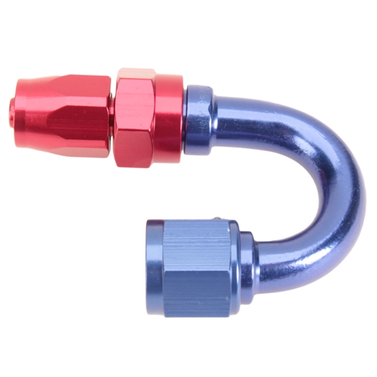 Fragola 231807 180 Degree Adapter Hose End Fitting -6 AN to -8 AN