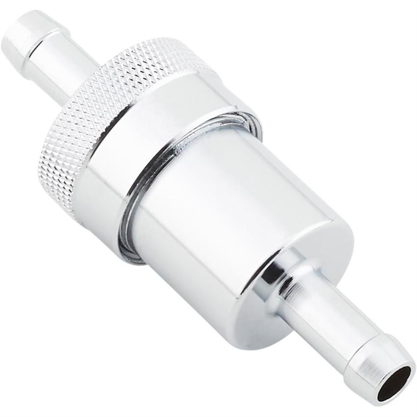 Chrome Fuel Filter for 5/16 Inch Hose