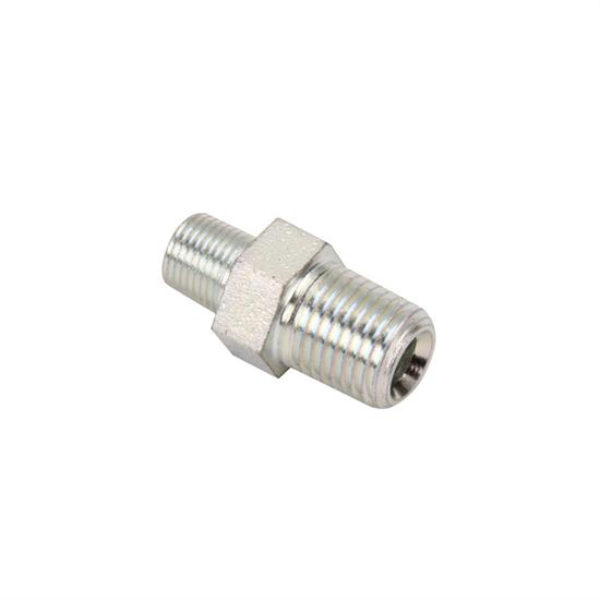 Steel Adapter Fitting, 1/8 Inch Male to 1/4 Inch Male NPT