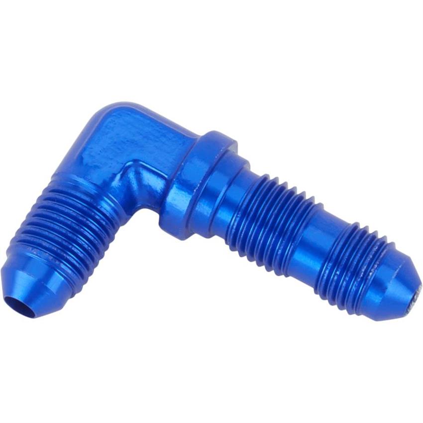 Aluminum Flare Bulkhead Fitting, 90 Degree, -4 AN