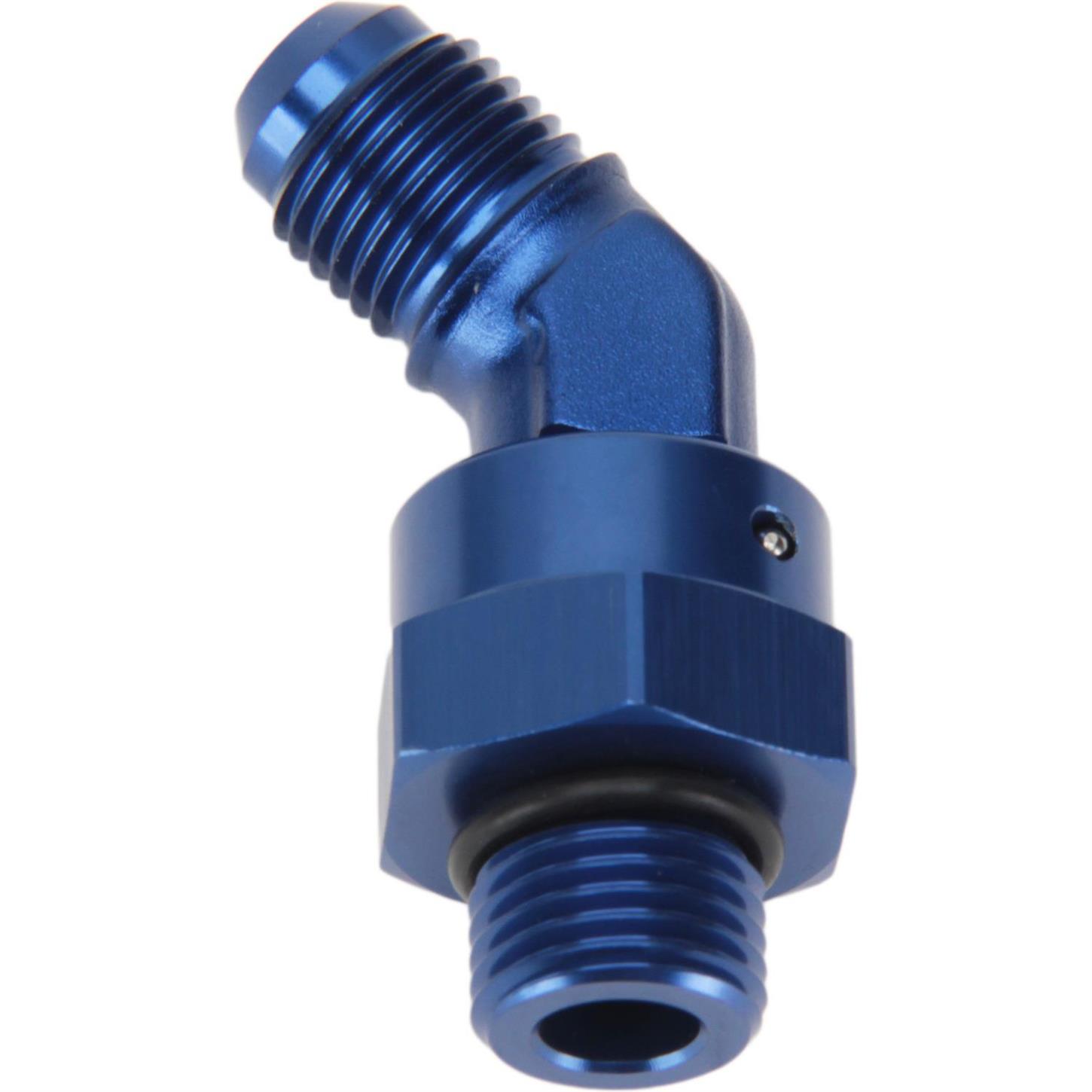 Goodridge AN922-06D 45 Hi-Flow O-Ring -6 AN Hose to Port Fittings