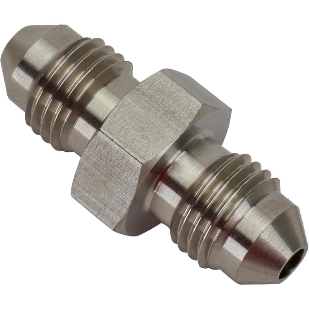 Stainless Steel Straight Adapter, -3 AN to -3 AN