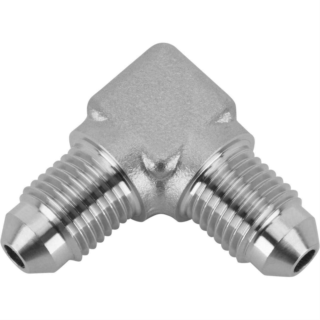 Stainless Steel 90 Degree AN3 to AN3 Adapter Fitting