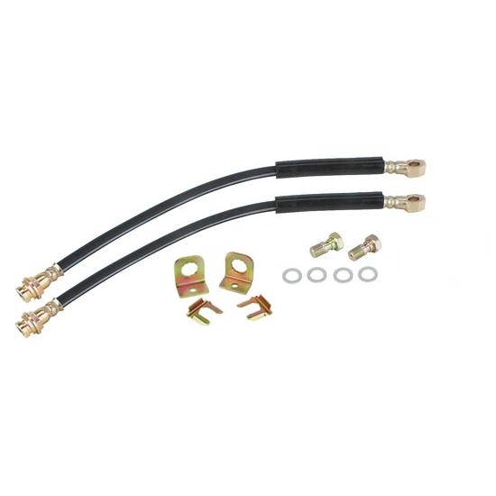Rubber Front Brake Lines & Fitting Kit, 7/16-20