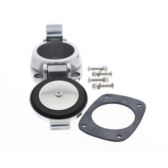 Speedway Small 2.5" Polished Aluminum Shelby Cobra Style Flip Top Gas ...