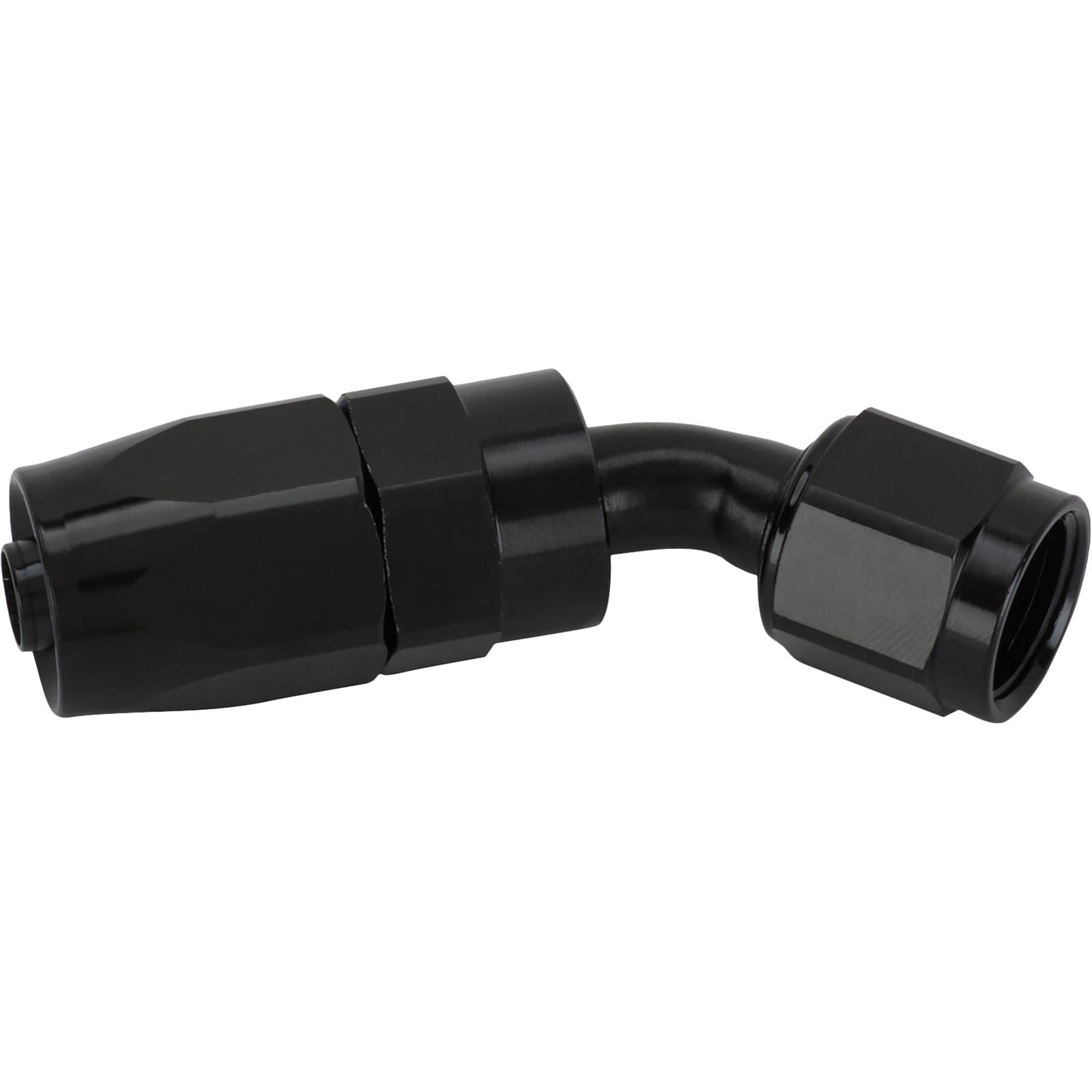 Speedway Full Flow Swivel Hose End Fitting, 45 Degree, Anodized, -6 AN