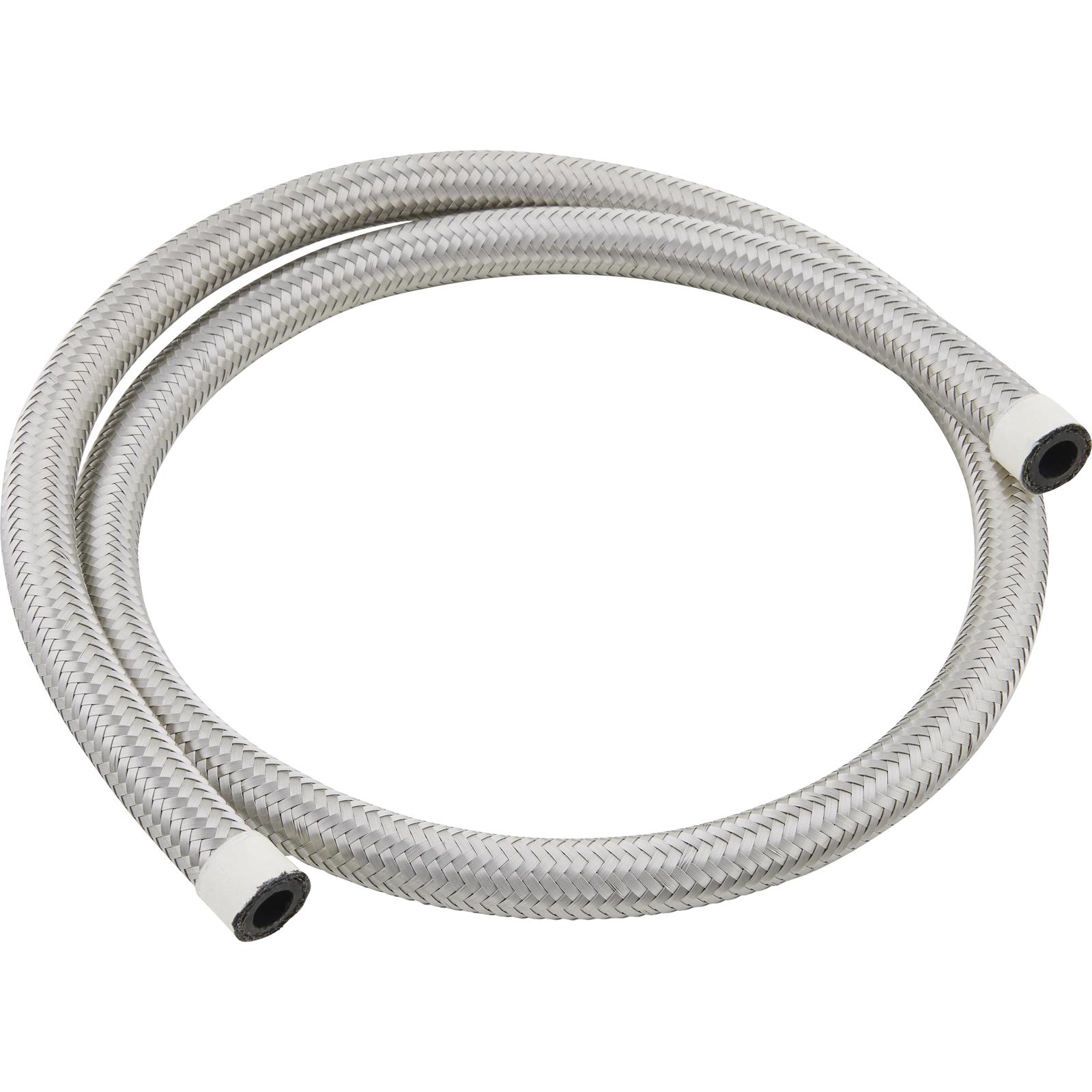 Speedway Stainless Steel Braided Hose Line, -6 AN
