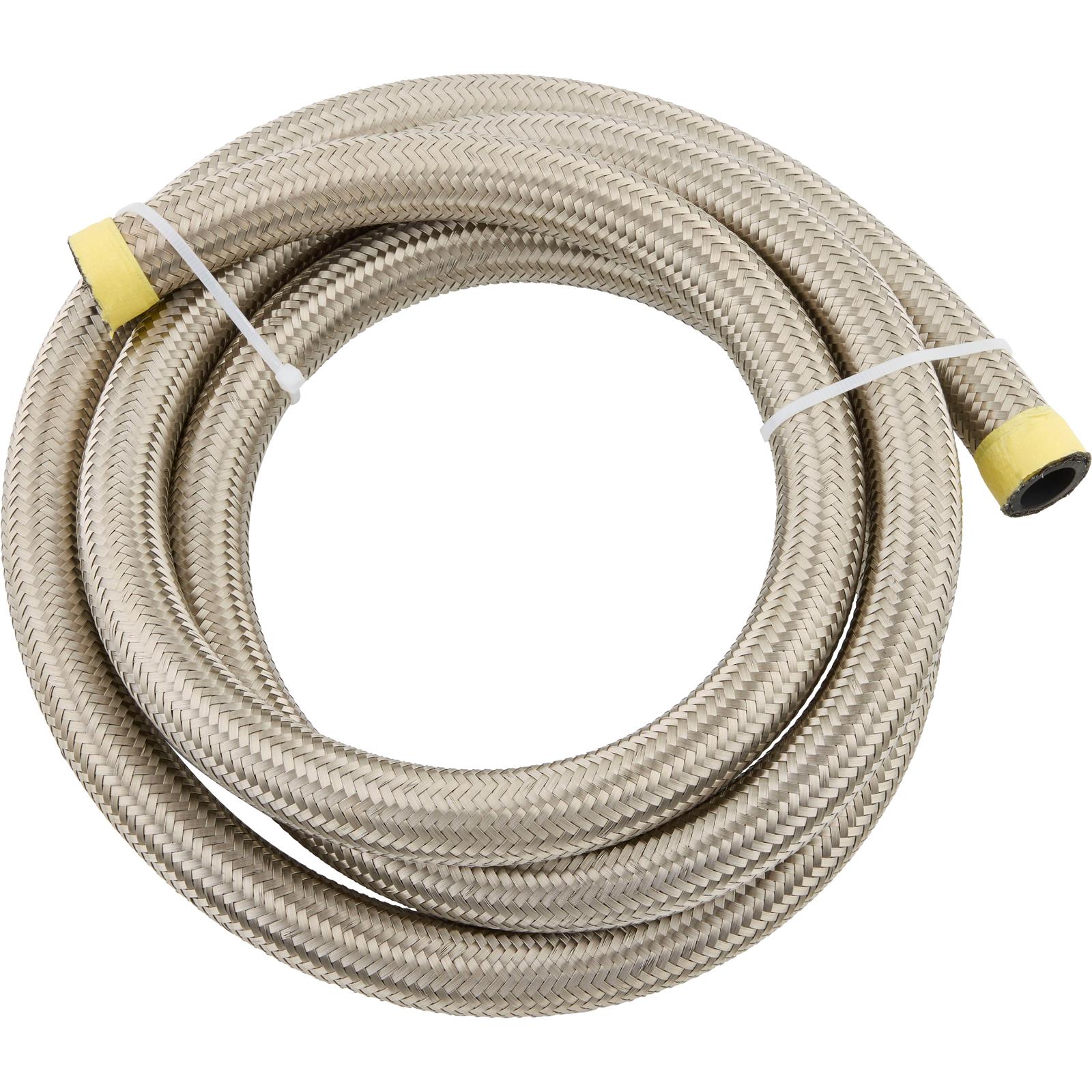 Speedway Stainless Steel Braided Hose Line, -10 AN