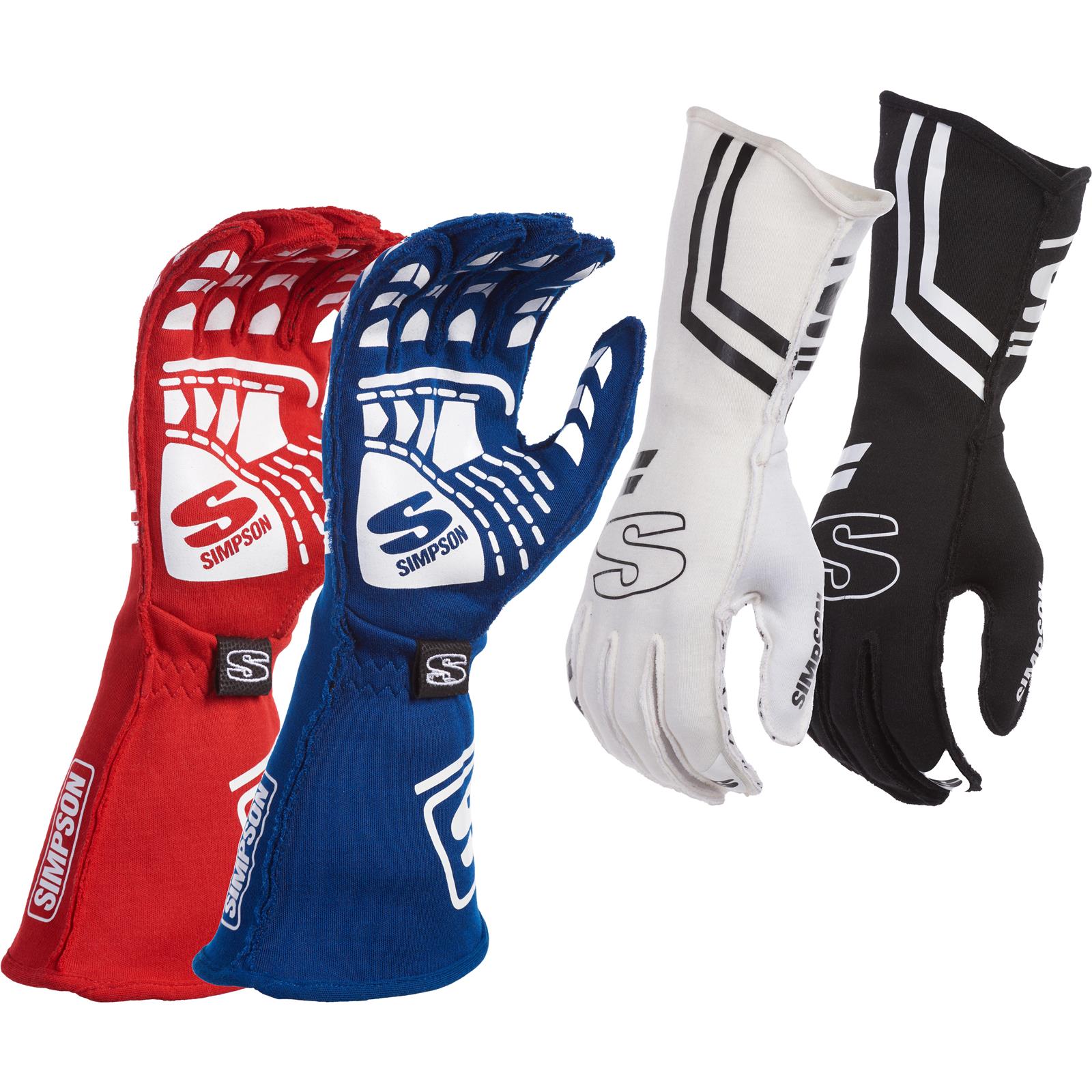 Simpson Endurance Racing Gloves, Silicon Grip, Nomex®, SFI 3.3/5