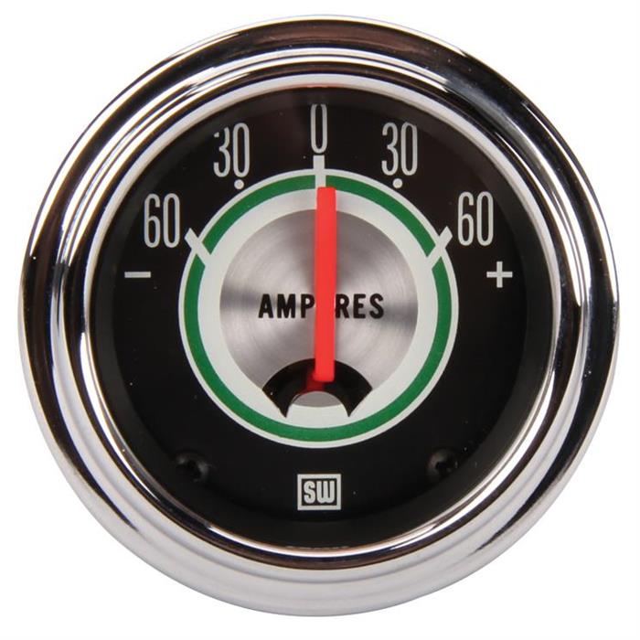 Stewart Warner 359CE Green Line Ammeter Gauge, 2-1/16 Inch