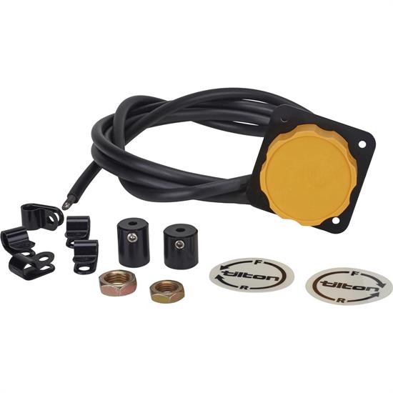 Tilton 72-508 Standard Remote Brake Bias Adjuster, Yellow