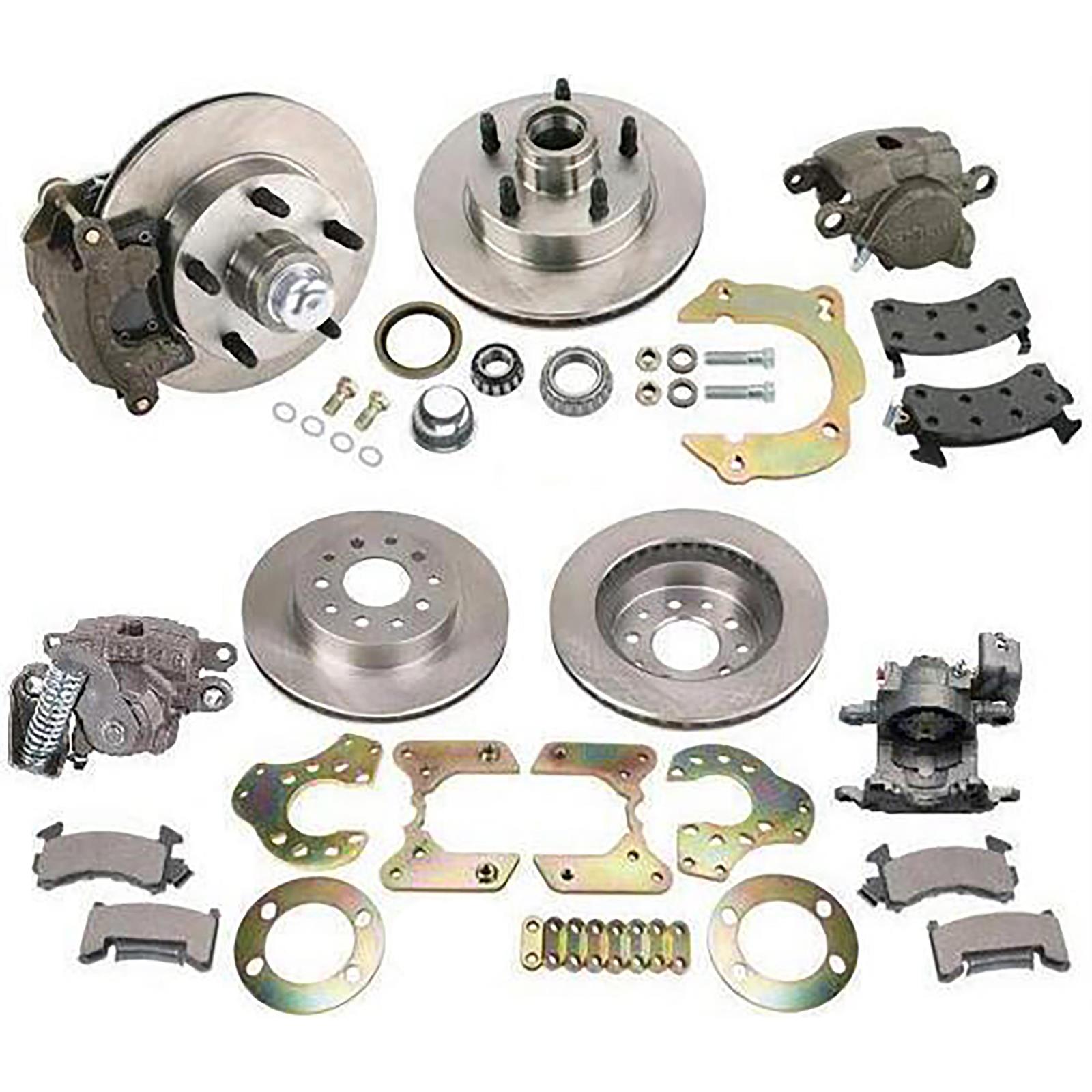 Economy Bolt-On Front/Rear Brake Kit for Chevy Spindle