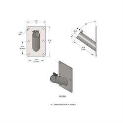 55 Degree Steering Column Mount for T-Bucket Kit