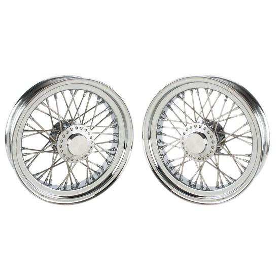 Wire Wheels Kit for Front Ford Spindles, 16 x 3.5