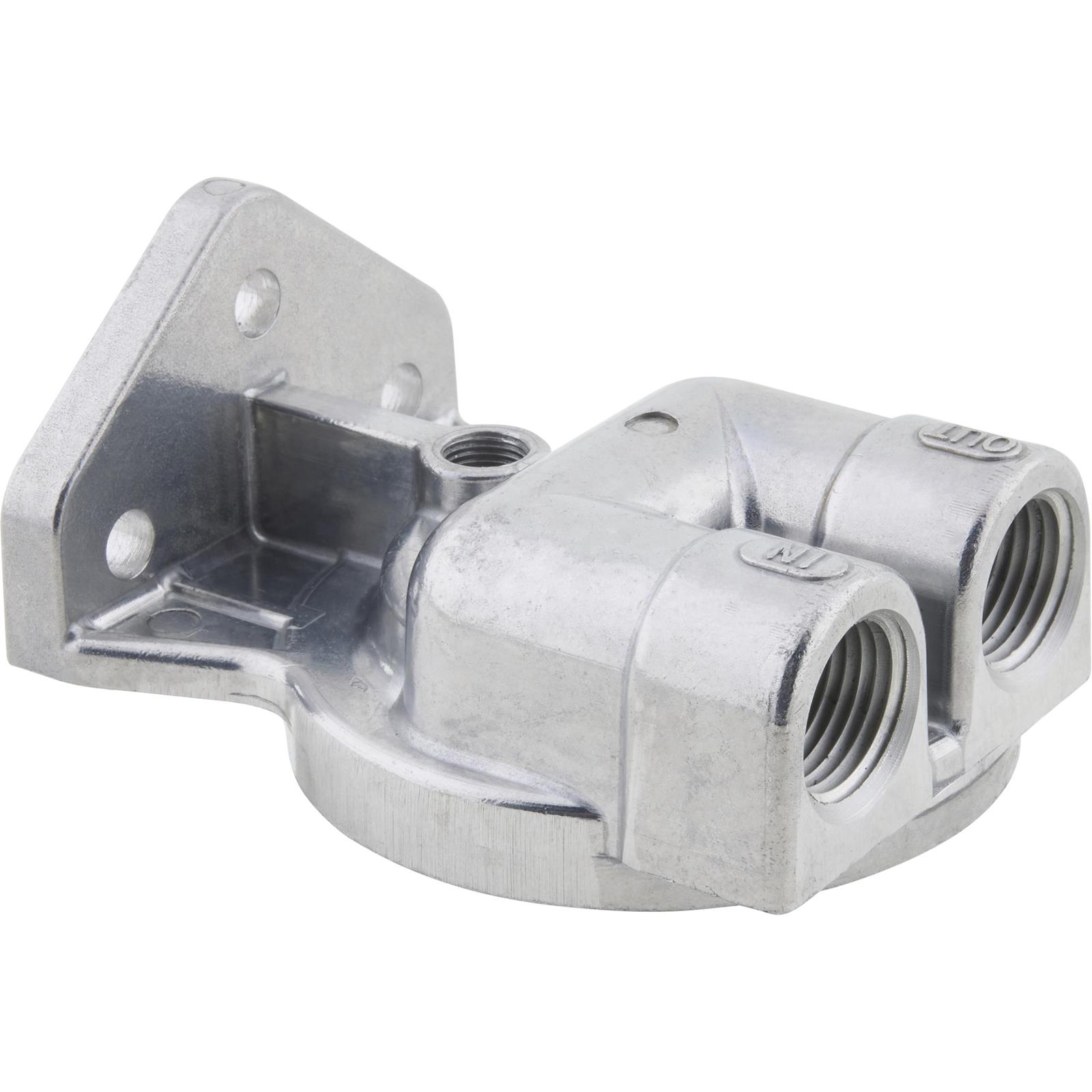 Horizontal Remote Oil Filter Bracket Ford/Mopar Filter