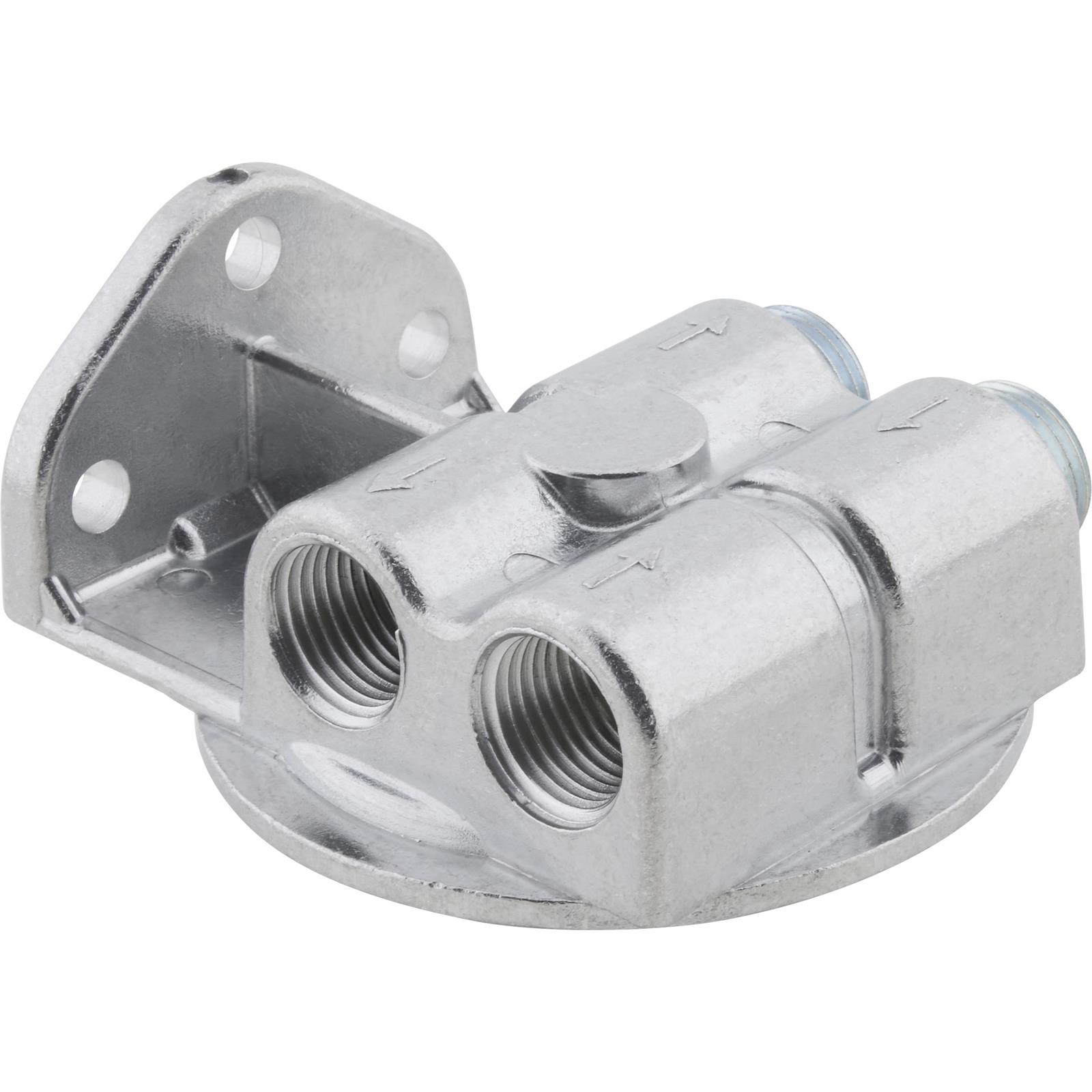 Single Remote Oil Filter Bracket, Chevy Filter