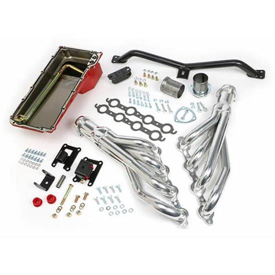 Trans-Dapt 42042 Engine Swap Kit, 1967-72 C10/C15 2WD, Silver Ceramic