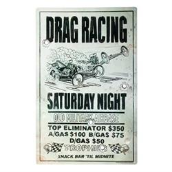Garage Sale - Drag Racing Metal Sign