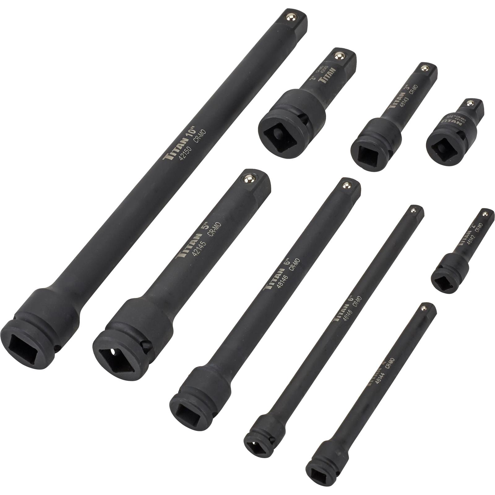 Titan Tools 40109 Impact Extension Set, 9 Piece