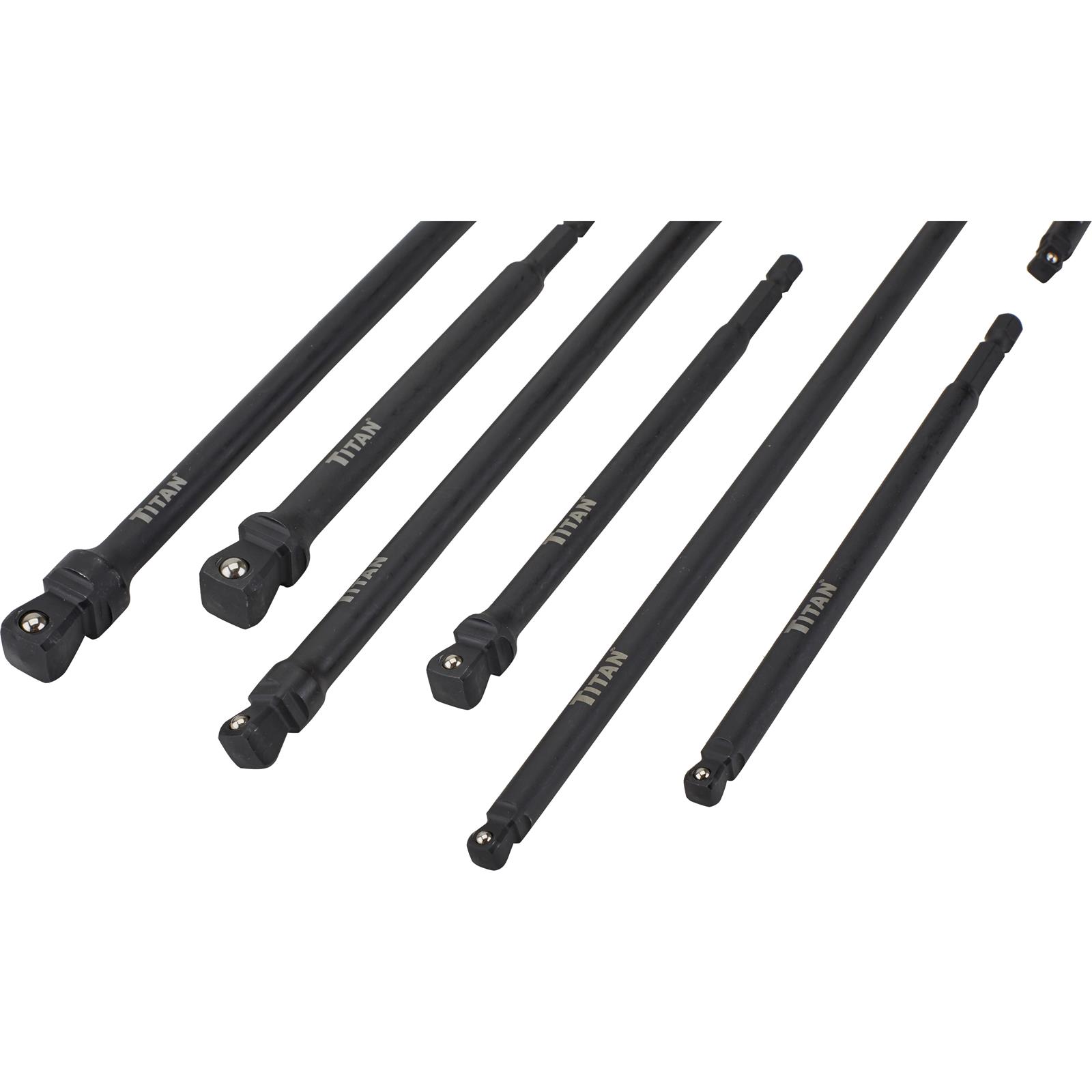 Titan Tools 49089 Impact Wobble Socket Adapter Set, 9 Piece