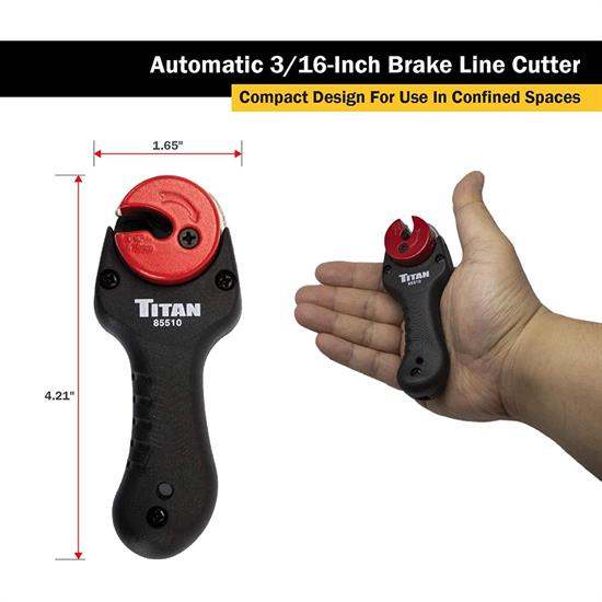 Titan Tools 85510 Automatic 3/16 Inch Brake Line Cutter